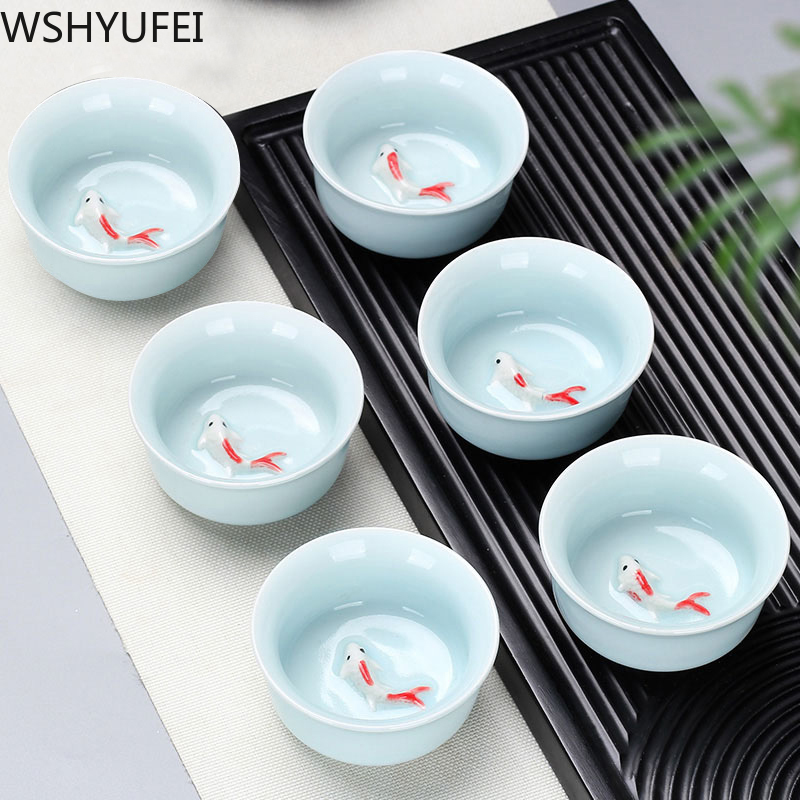 6 pcs/lot Tea set Small Tea Cup Ceramic Tea Set Ho... – Grandado
