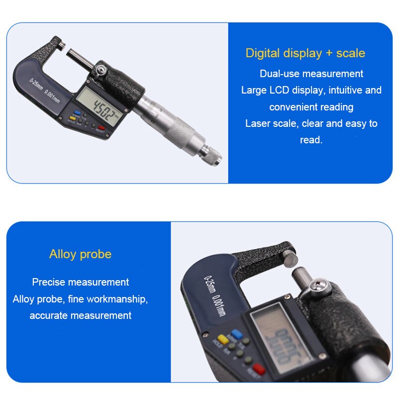 Newly Electronic Micrometer Digital Display 0.001m... – Grandado