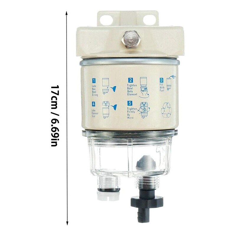R12T Boat Marine Rotation Oil Fuel Filter Water Se... – Grandado
