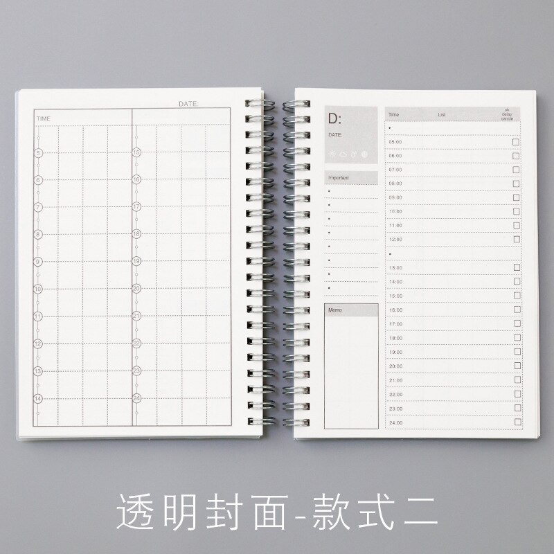 Daily Weekly Monthly Planner Spiral A5 Notebook Ti... – Grandado