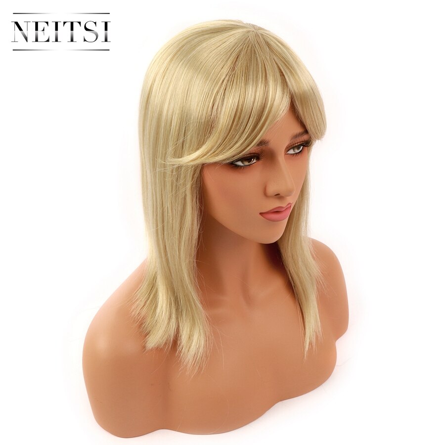 Neitsi Synthetic Hair Wig Long Straight Layered Ha... – Vicedeal