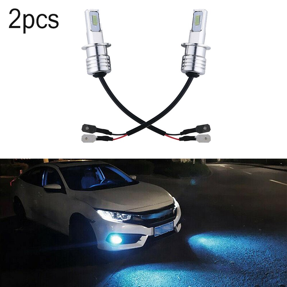 2 pièces H3 LED 3570 puces 8000K glace bleu antibr... – Grandado