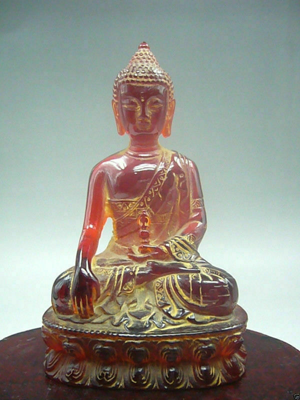 Chinese manual sculpture rare amber, Buddha had th... – Grandado