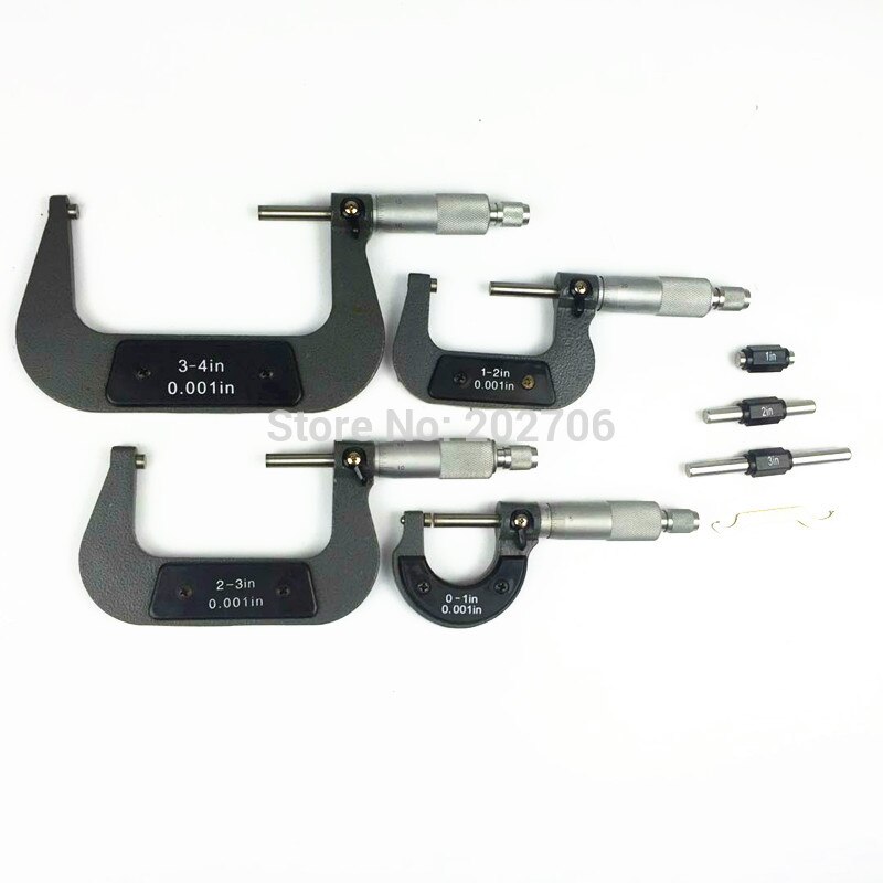 0-4Inch Buiten Micrometers In Sets Inch Micrometer... – Grandado