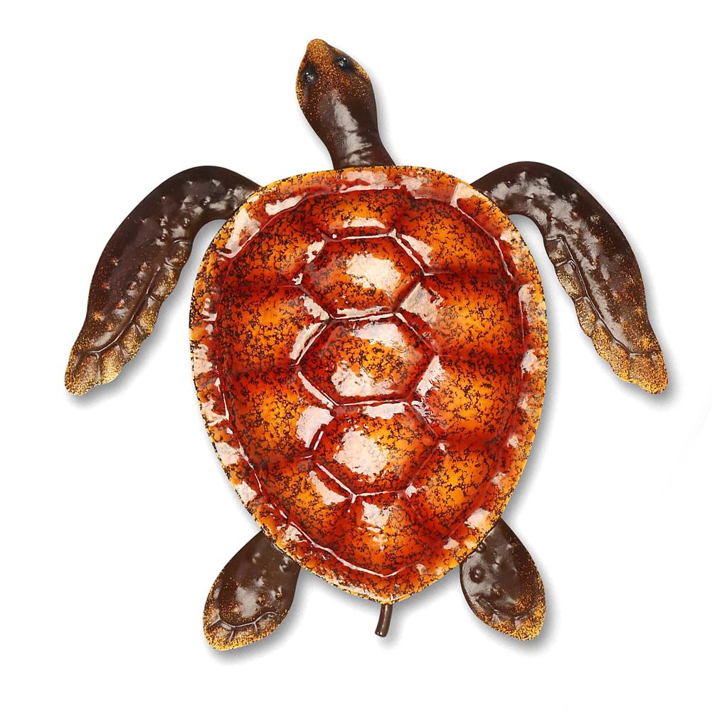 Metal Sea Turtle Beach Theme Decor Wall Art Decora... – Grandado