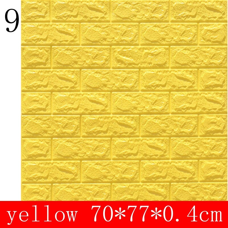 5pc 77*70cm 3d seinätarra jäljitelmä tiili makuuhu... – Grandado