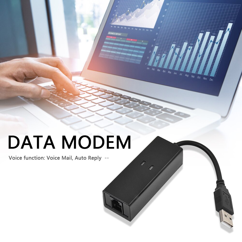 56K USB Data/Fax Telephone Modem Single Port Dial-... – Grandado