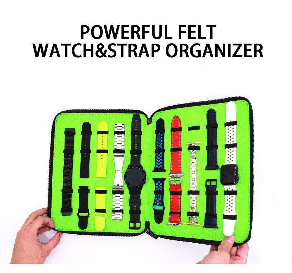 40 Slot Felt Watch Organizer Box Watchband Storage... – Grandado