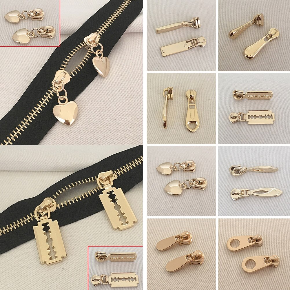 Gold Alloy Zipper Head Detachable Metal Zipper Pul... – Vicedeal