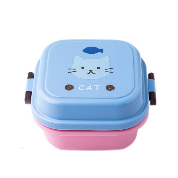 Cute Healthy Plastic Double Layer Lunch Box Cartoo... – Vicedeal