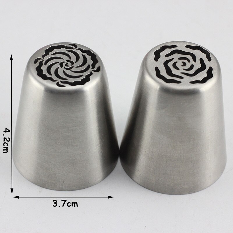 2Pcs Russian Piping Tips Cake Pastry Nozzles Cake ... – Grandado