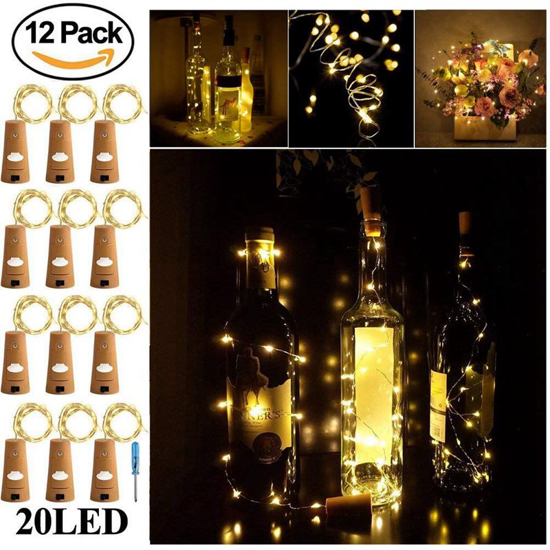 Cork Lights for Wine Bottle, Wine Bottle Lights 12... – Vicedeal