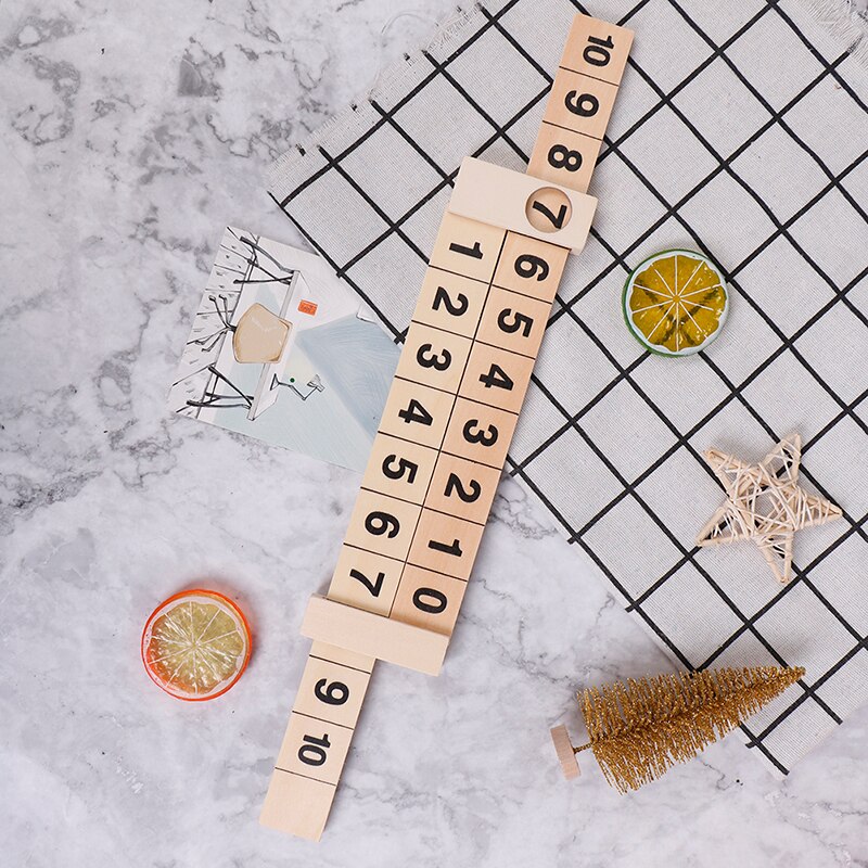 Wooden Math Arithmetic 1 10 Addition Subtract Lear Grandado