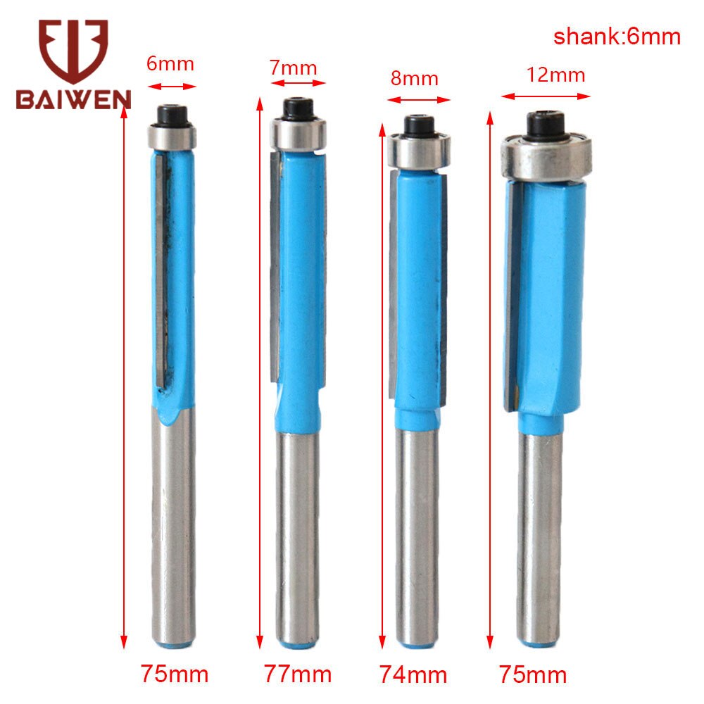 Trimmen Router Bit Set 1/4 ''Schacht Met Lager Tun... – Grandado