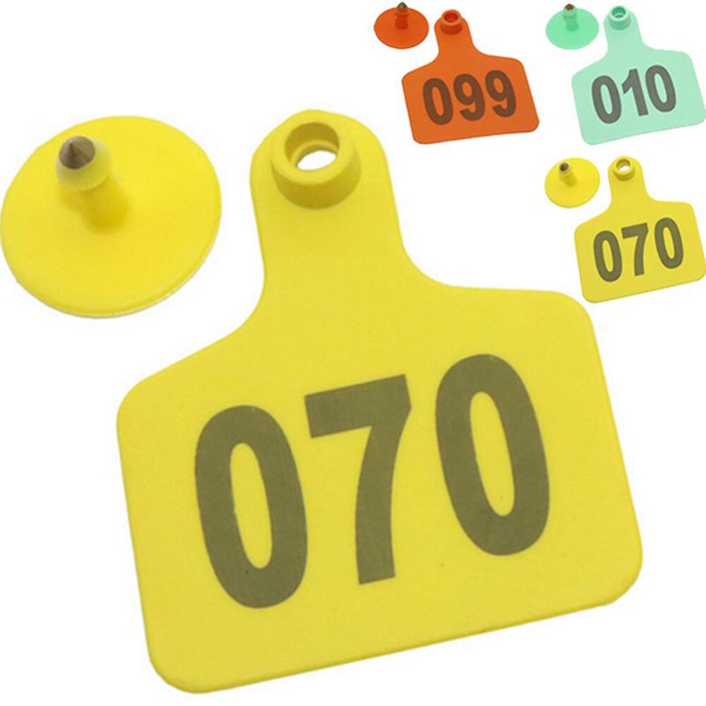 100 Pcs Farm Aniamls Cow Pig Ear Tag Signs Farm An... – Grandado