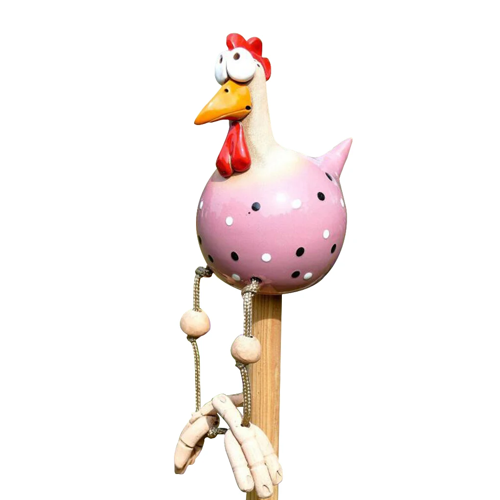 Funny Big Eyed Chicken Long Foot Resin Crafts Stat... – Grandado