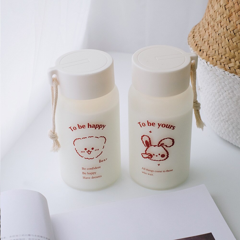 Vaso de agua coreano esmerilado red ins wind glass... – Grandado