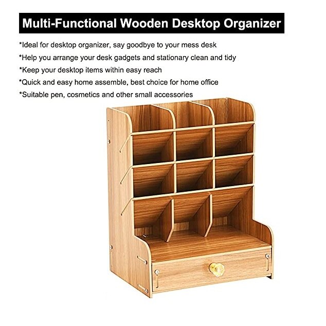Houten Bureau Organizer Multifunctionele Pen Houde... – Grandado
