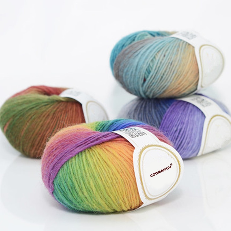 50G/Bal Kleurverloop Rainbow Wol Lijn Baby Wol Bal... – Vicedeal