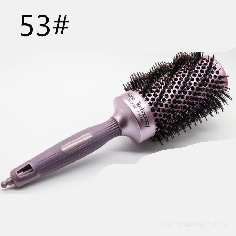 4 Sizes Round Hair Comb Ceramic Brush Boar Bristle... – Vicedeal