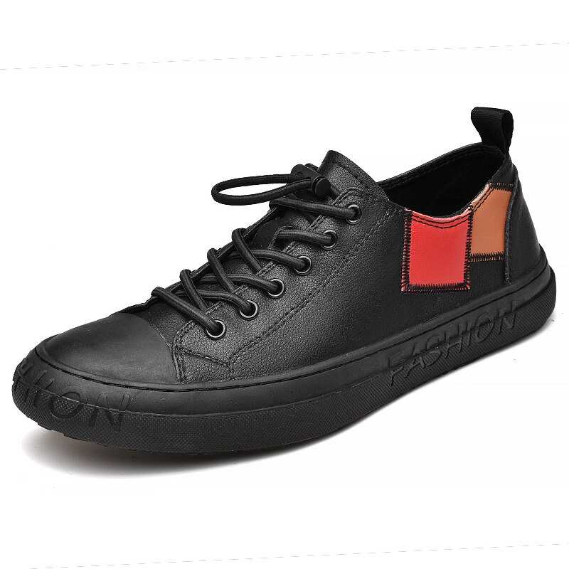 Men's casual simple white skate shoes retro trend ... – Vicedeal
