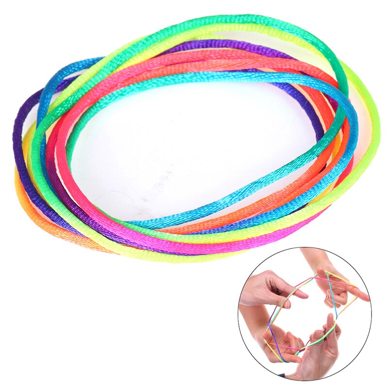 Nylon Rainbow Colour Fumble Finger Thread Rope String Game ...