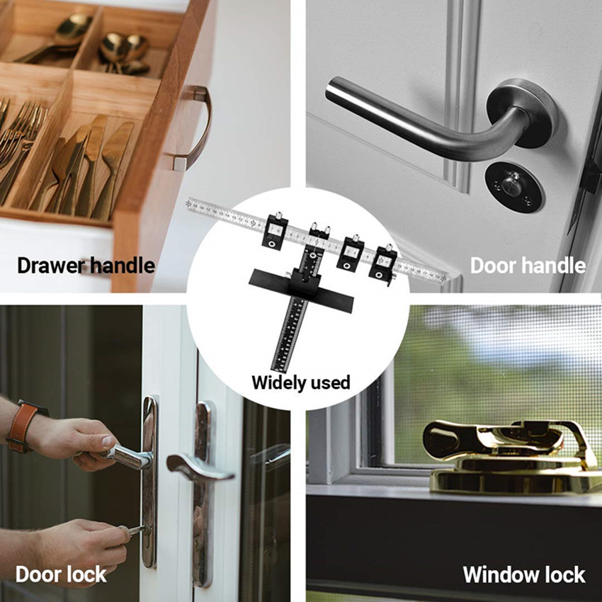 Aluminum alloy Cabinet Hardware Jig Adjustable Pun... – Grandado