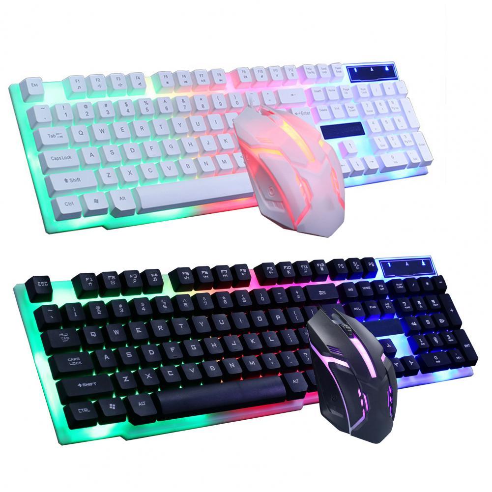 Gtx300 Keyboard and Mouse Set Punk Rainbow Backlig... – Vicedeal