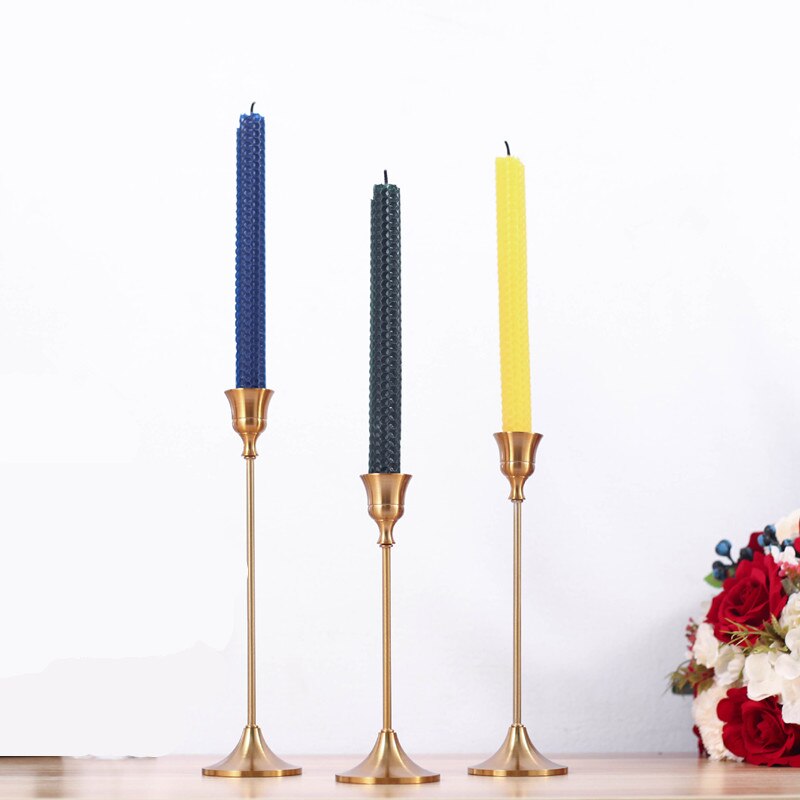 Copper Color Candle Holder Iron Plating Candlestic... – Grandado