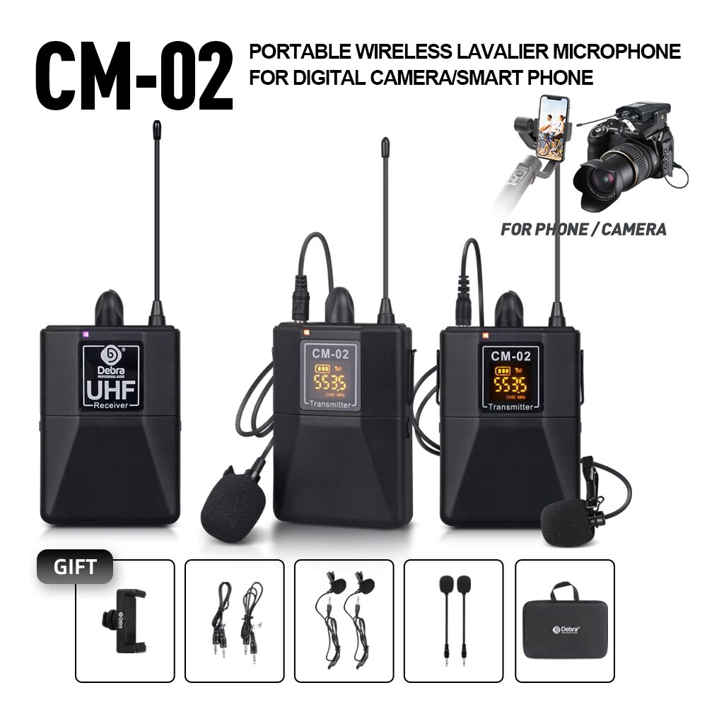 CM Series UHF Wireless Lavalier Microphone With 30... – Grandado