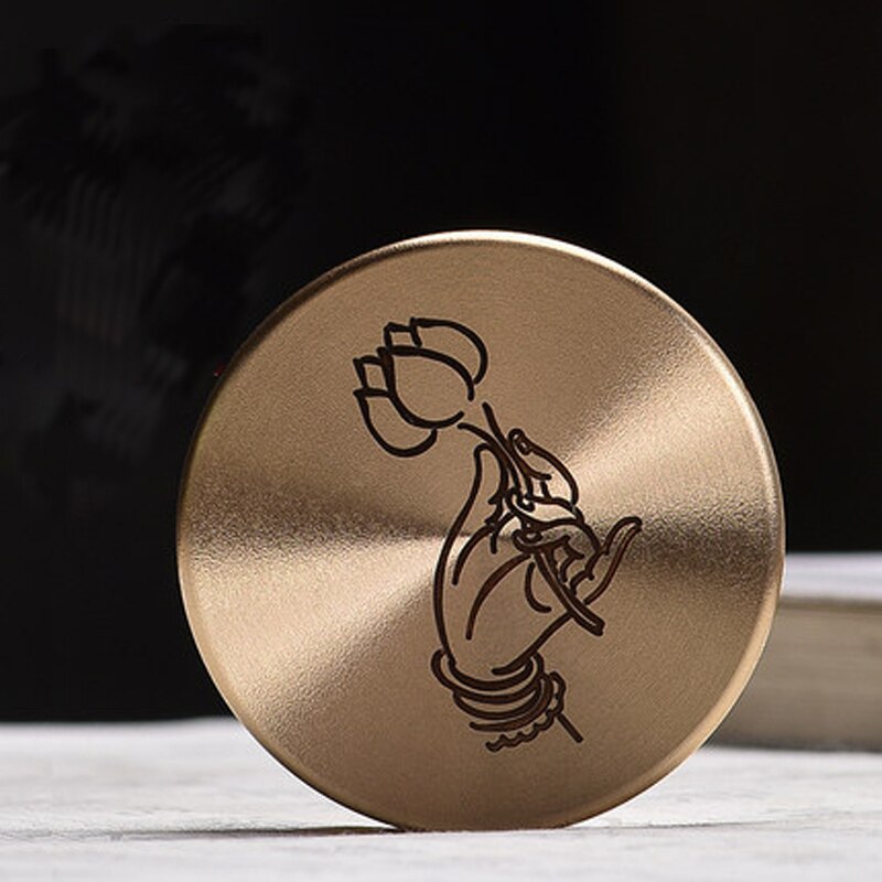 Brass Paperweights Round Metal Paperweight Paintin... – Grandado