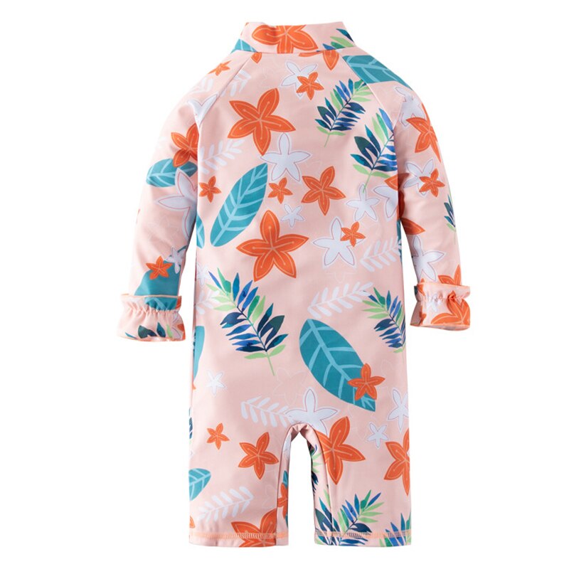 Long Sleeve Zipper Rashguard One Piece Swimsuit To... – Vicedeal