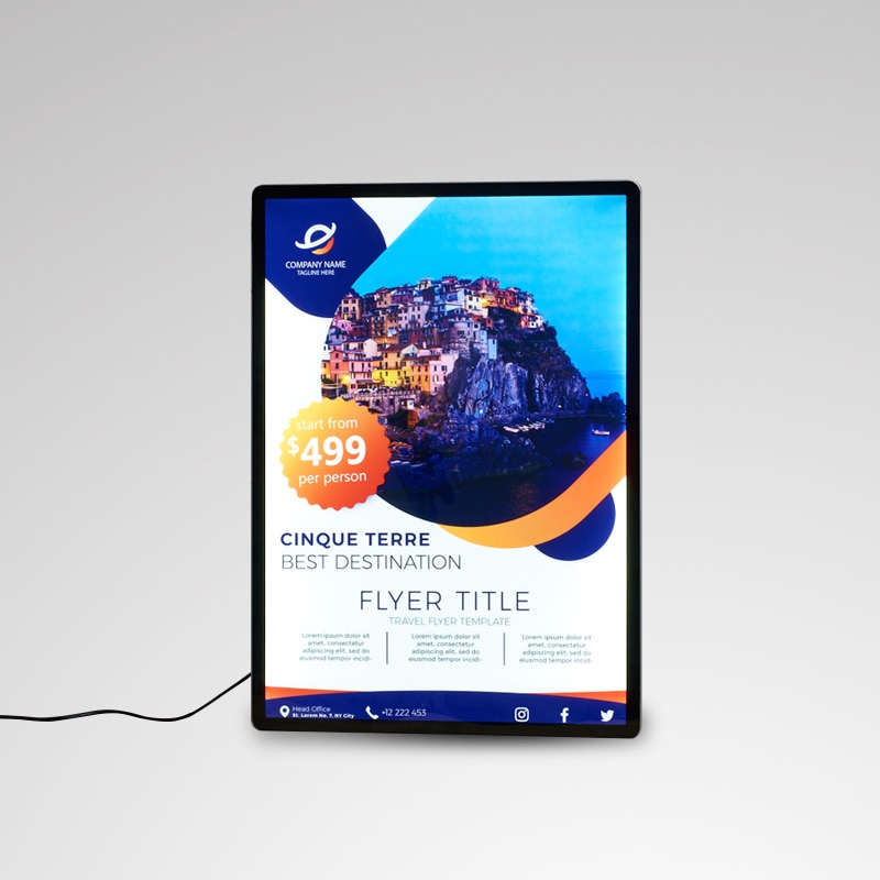 real estate sign frame metal advertising led panel... – Grandado