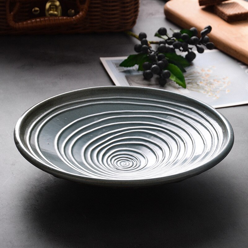 Jingdezhen ceramic disc Japanese-style water grain... – Vicedeal