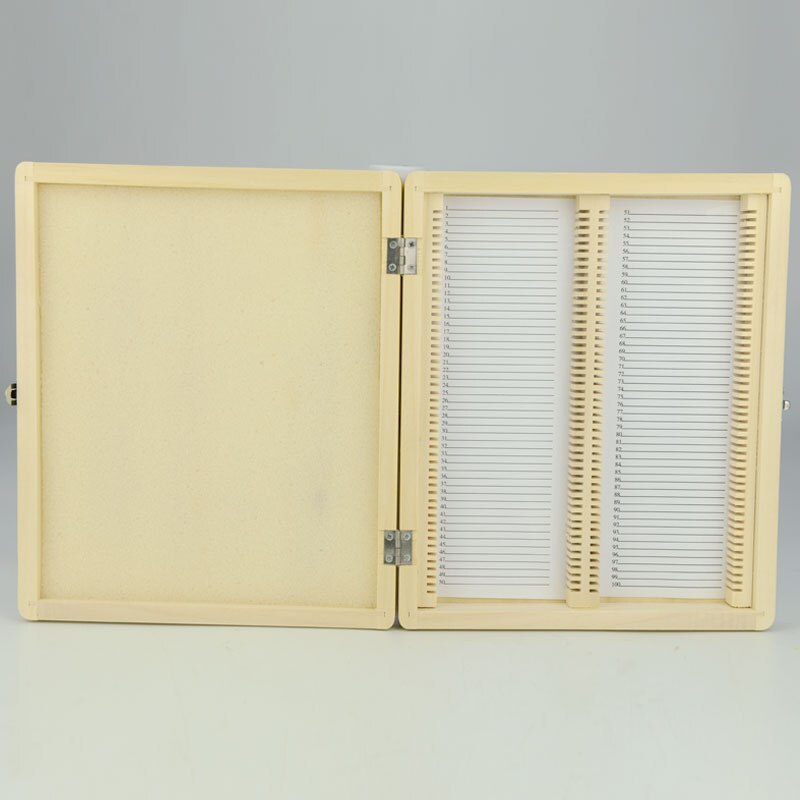 Wooden Microscope Slides Box Storage Case For Micr... – Grandado