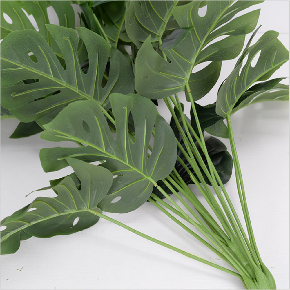 70cm Artificial Plant 18 Large Turtle Back Leaves ... – Grandado