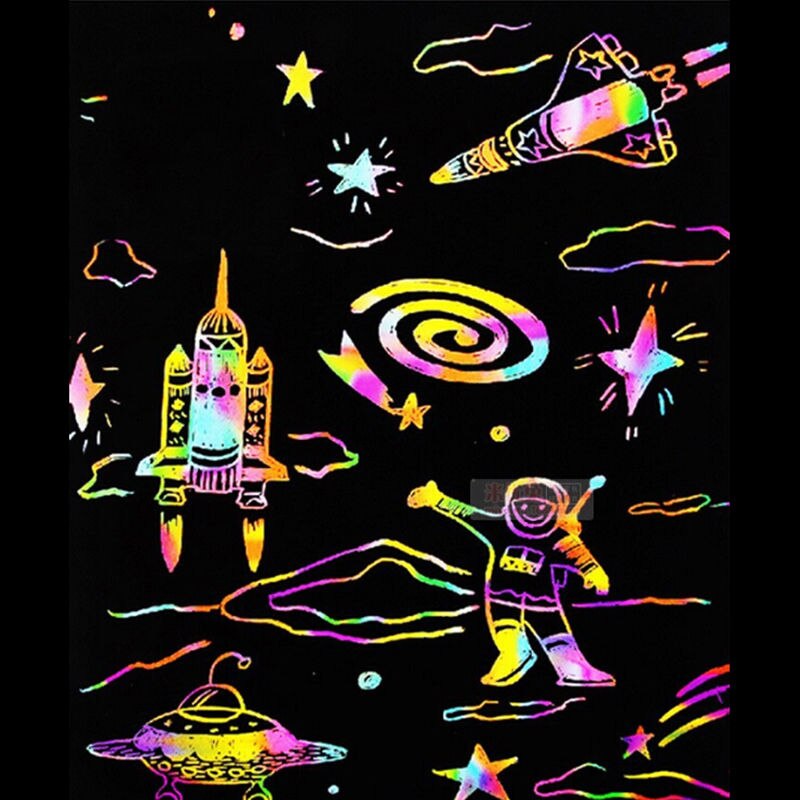 10 PCS Size 18x25cm Scraping Drawing Paper Paintin... – Grandado