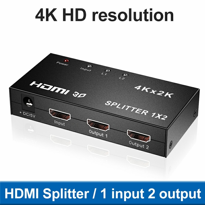 Full HD HDMI Splitter 1X2, 2 Port Hub Repeater Amp... – Vicedeal
