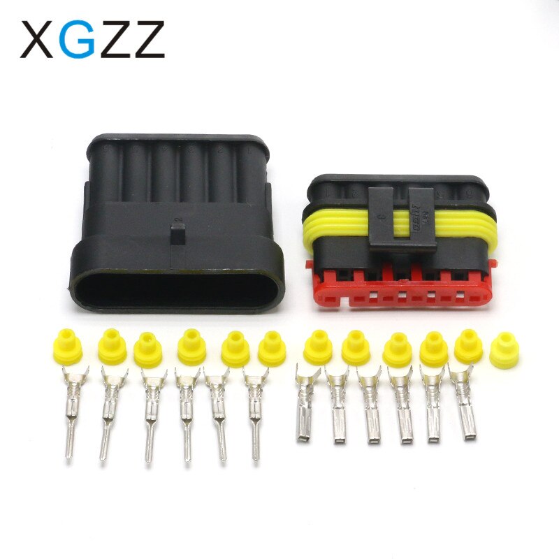 5 sets Kit 2 pin 1/2/3/4/5/6 pins Way AMP Super se... – Vicedeal