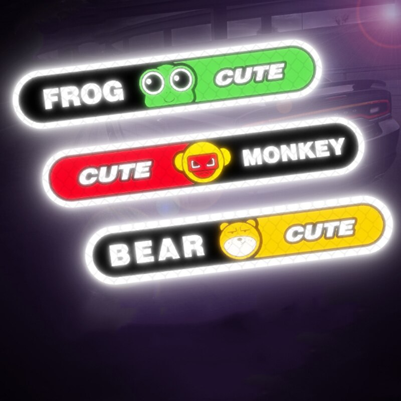 4pcs Cartoon Monkey Reflective Sticker Car Decal F... – Grandado