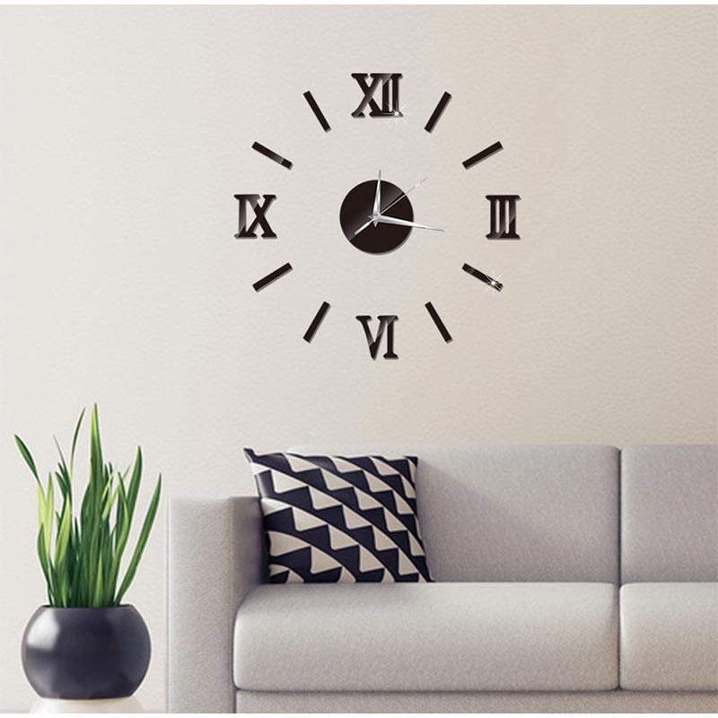 3D Wall Clock Mirror Wall Stickers DIY Watch Clock... – Grandado