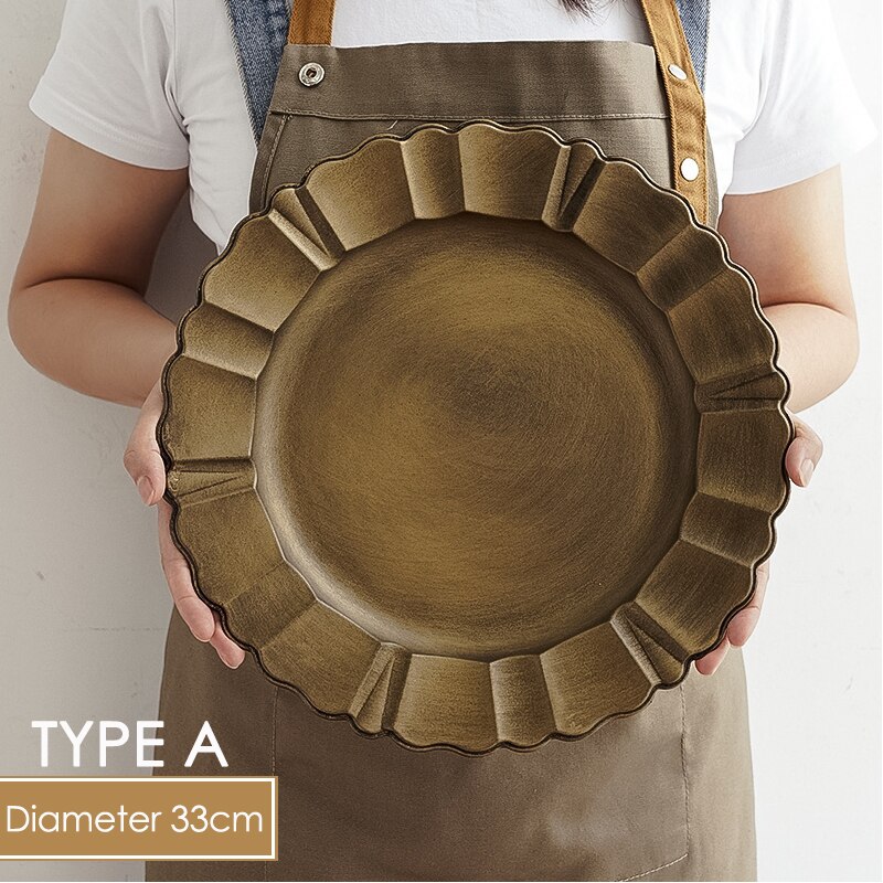 12inch Retro Plate PPE Plastic Bread Fruit Plate T... – Grandado