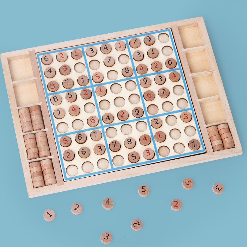 Houten Vier Zes Negen Paleis Sudoku Schaken Speelg... – Grandado