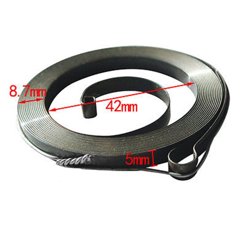 RECOIL STARTER PULLEY & SPRING FITS For CHINESE CHAINSAW 4500 5200 45CC ...