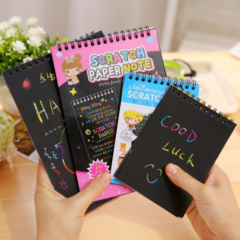 Zwart Karton Scratchbook Tekening Boek DIY Kras St... – Vicedeal