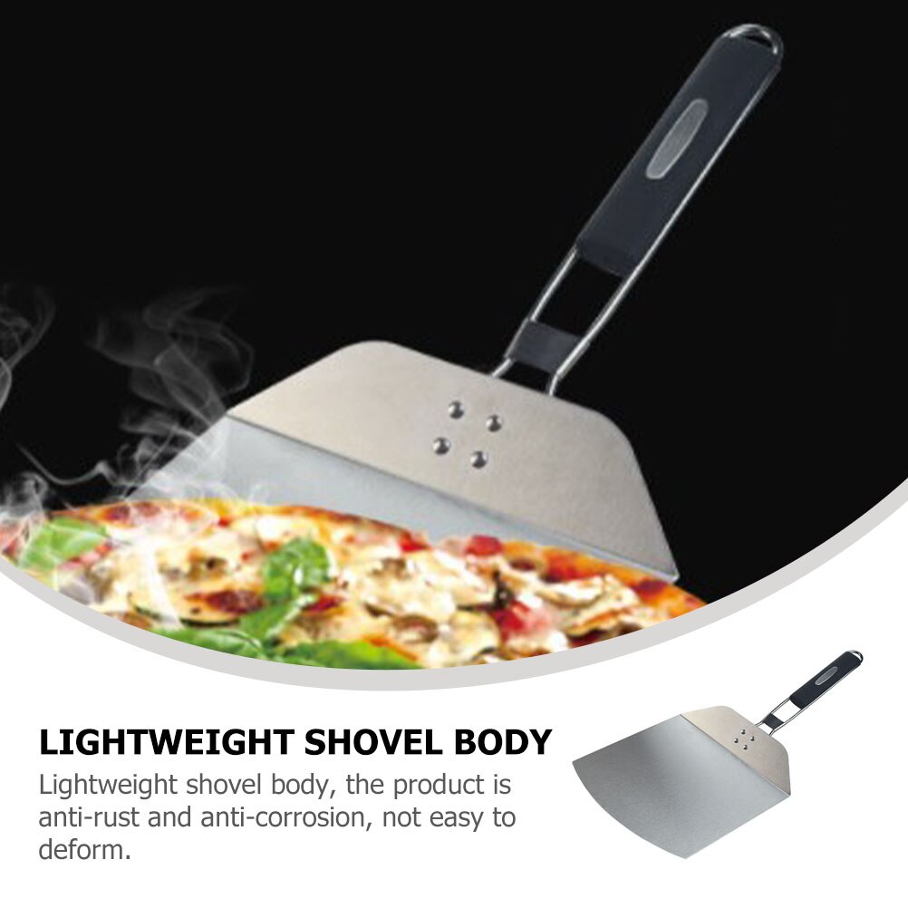 Stainless Steel Pizza Peel Folding Pizza Paddle Sq... – Grandado