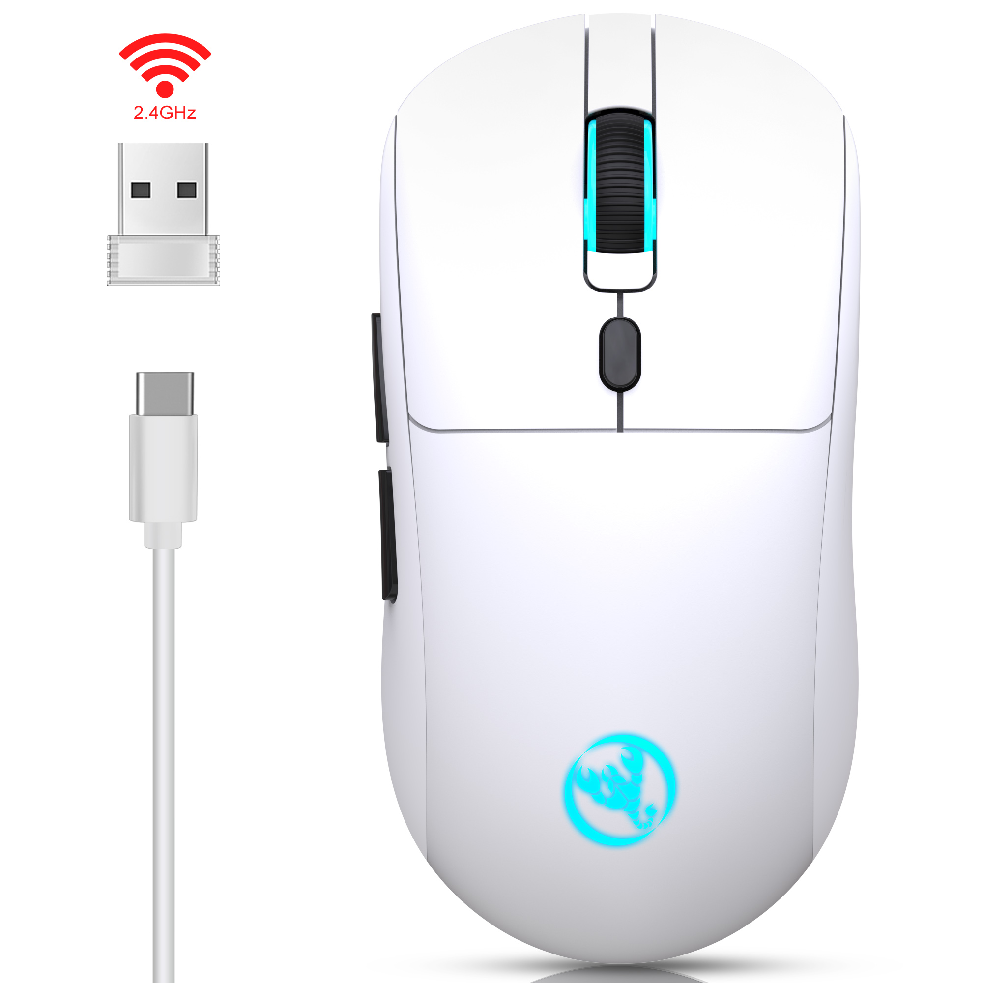 HXSJ is a 2.4G wireless mouse with a 6-key sound o... – Grandado