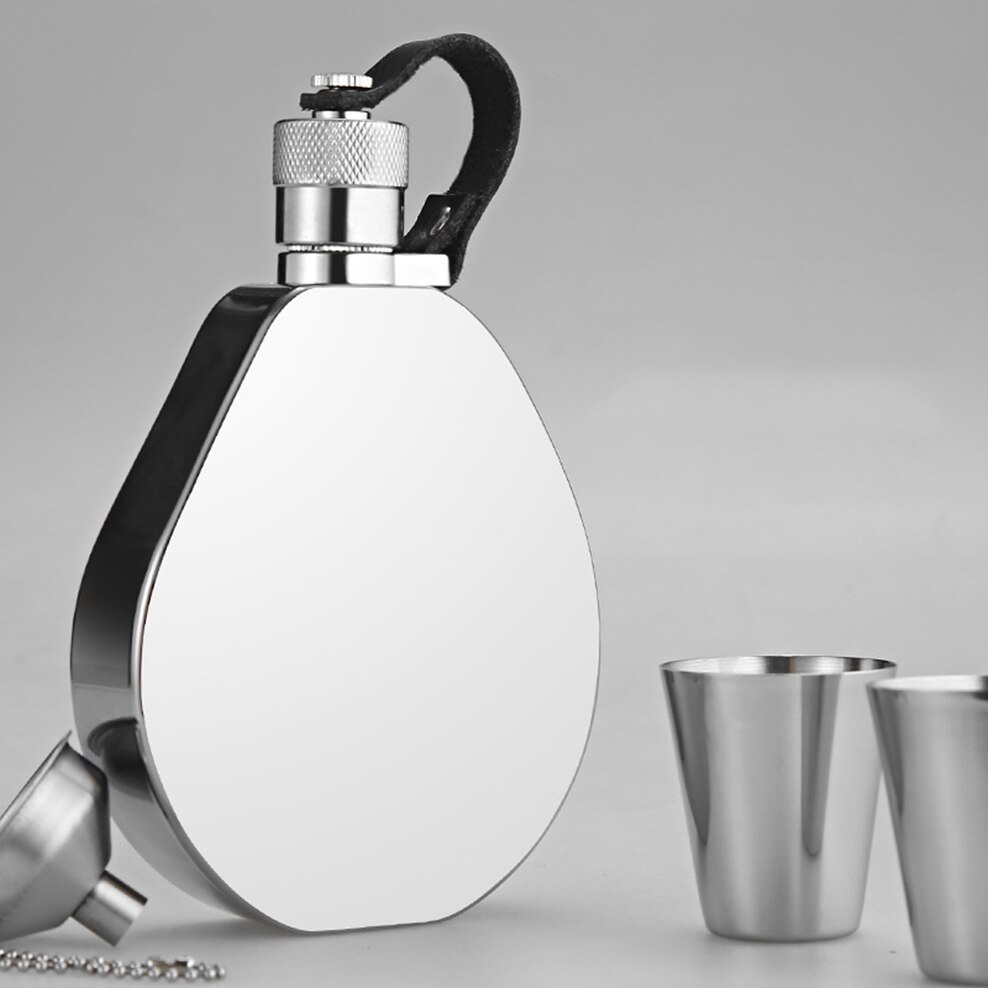 Food grade stainless steel gourd hip flask Travel ... – Vicedeal