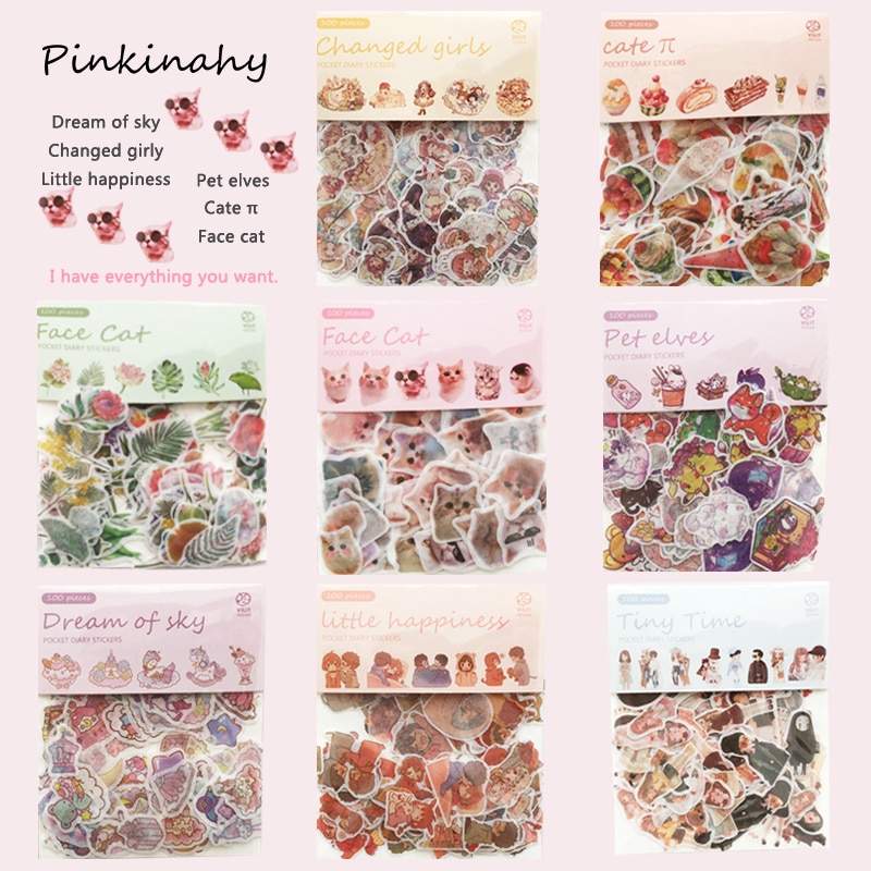 100 X Kawaii Girls Decorative Stickers Cartoon Ani... – Vicedeal