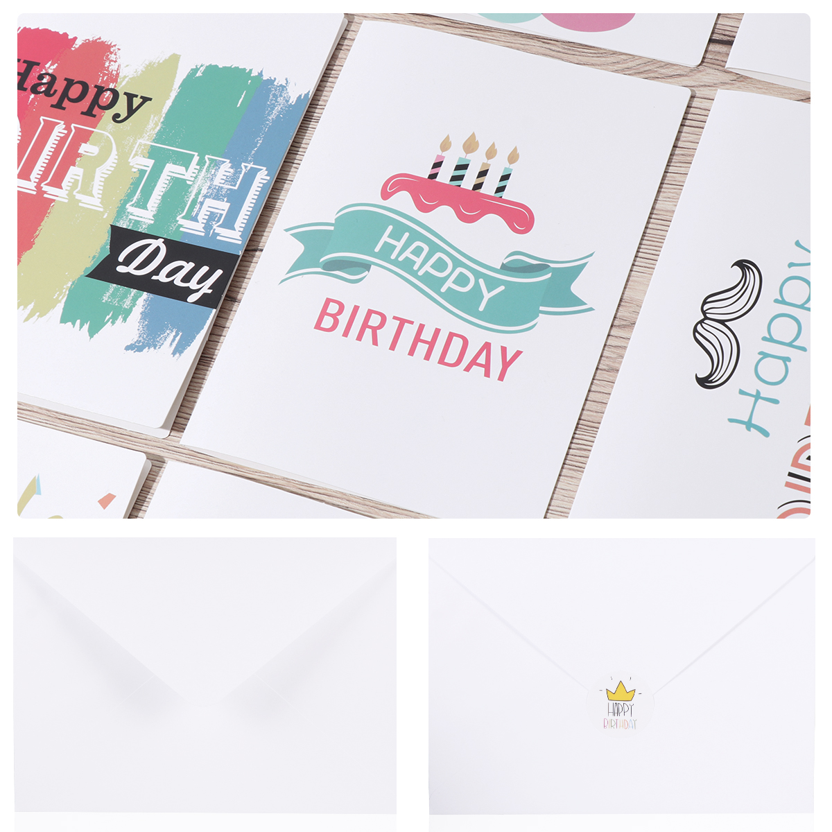 48pcs Birthday Cards Pack Set Lots With 48pcs Enve... – Grandado